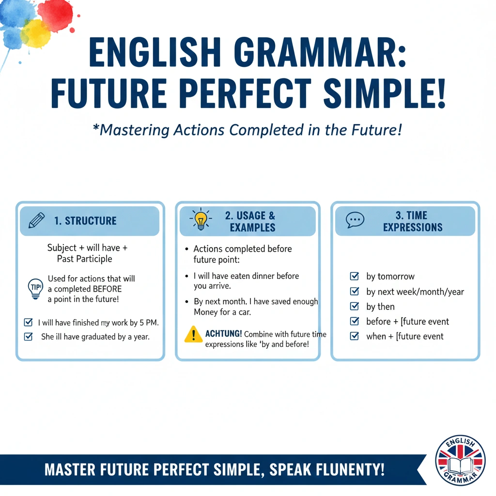 کاربرد آینده کامل در زبان انگلیسی Future Perfect Simple : آموزش جامع ...